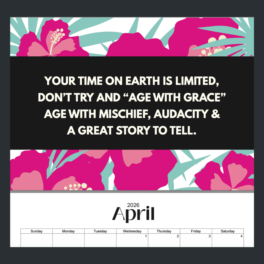 Pretty Sweary Adult Calendar 2026 - The Inappropriate Gift Co