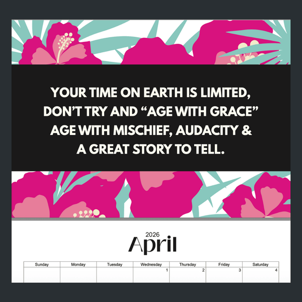 Pretty Sweary Adult Calendar 2026 - The Inappropriate Gift Co