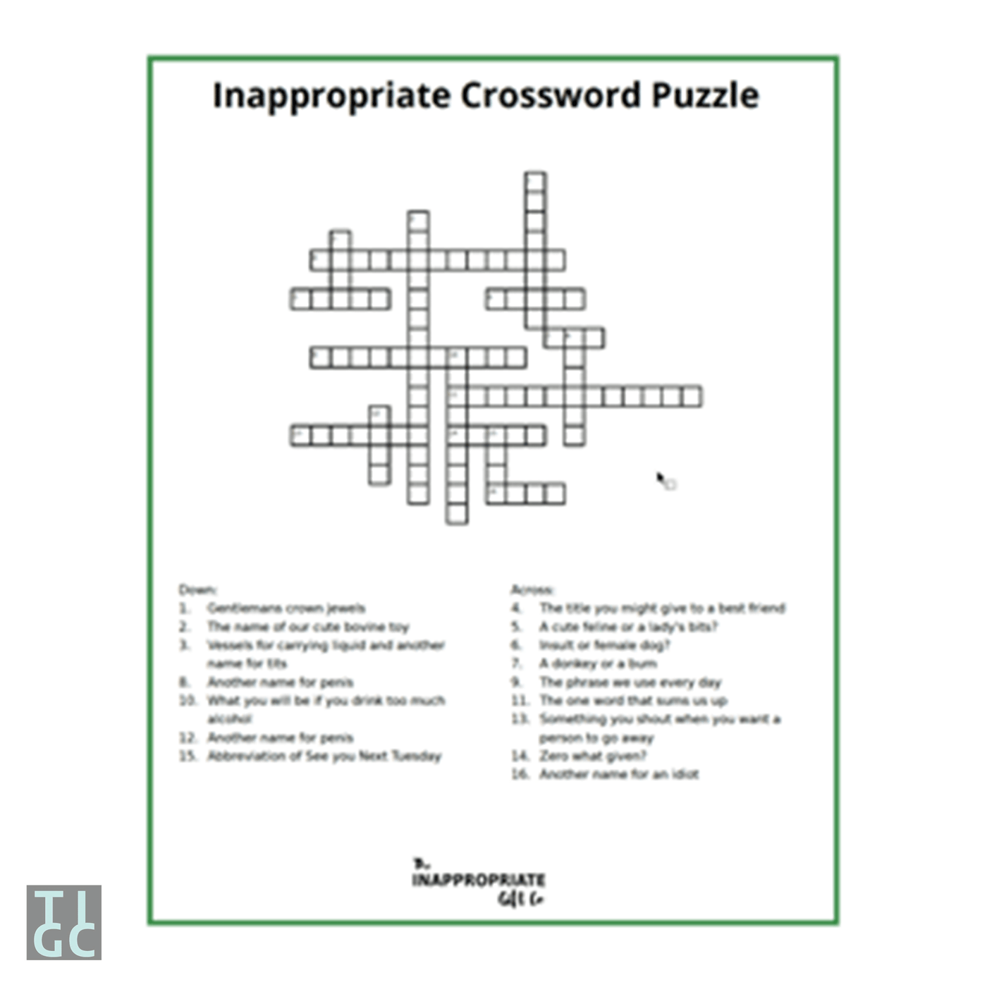 Digital Products - The Inappropriate Gift Co